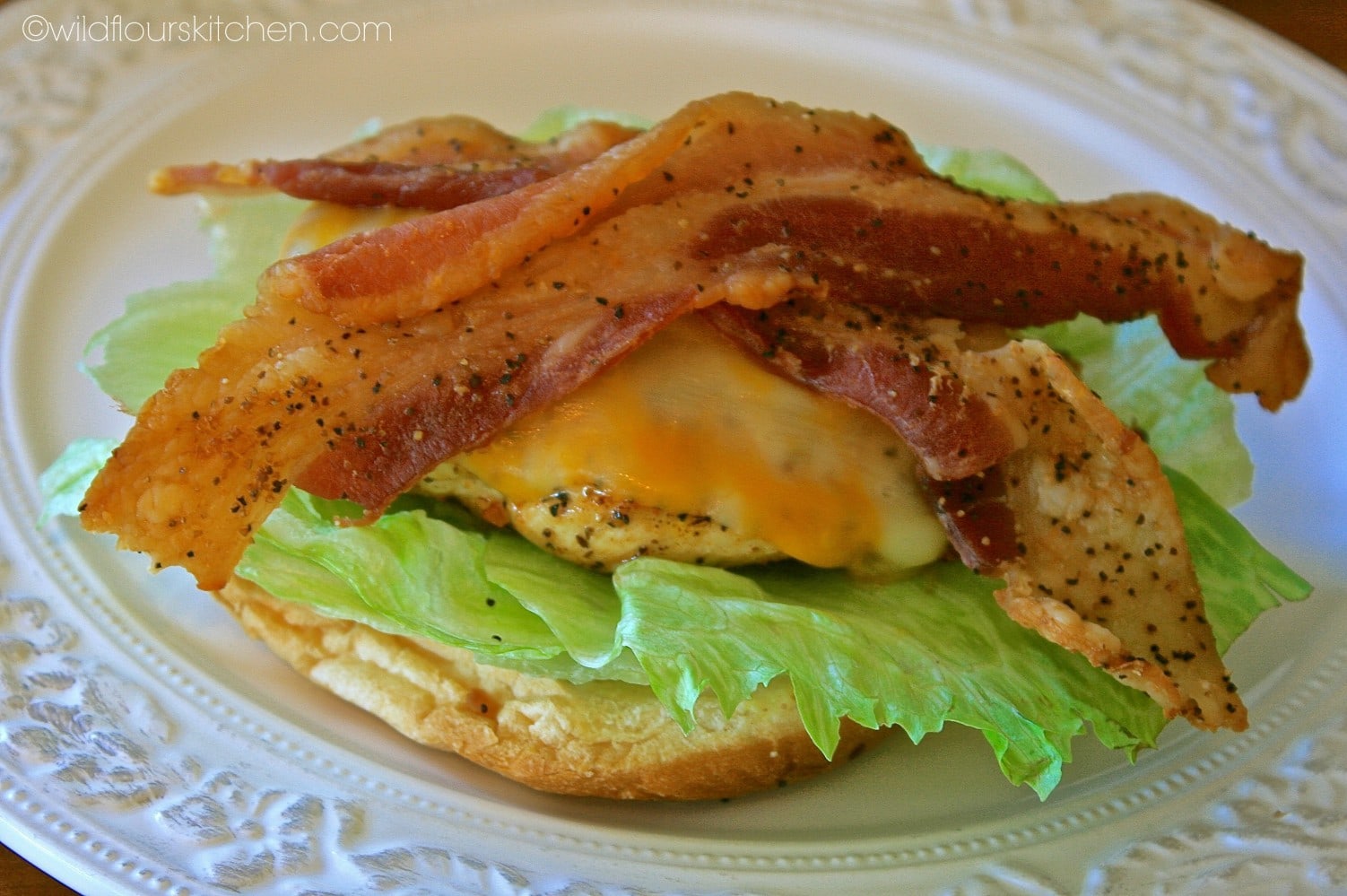 Restaurant Fake-Out Grilled Chicken Sandwich BLT-Syle with Co-Jack ...