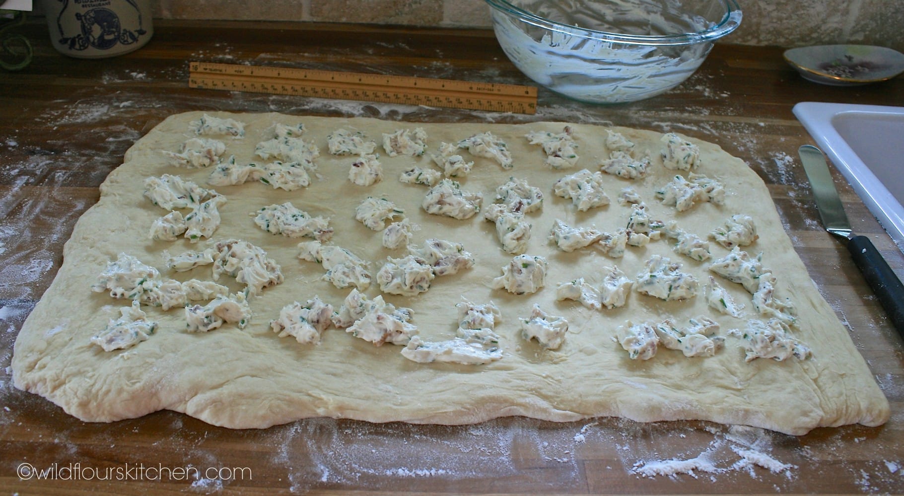 Bacon, Chive & Cream Cheese Rolls | The Secret Recipe Club - Wildflour ...