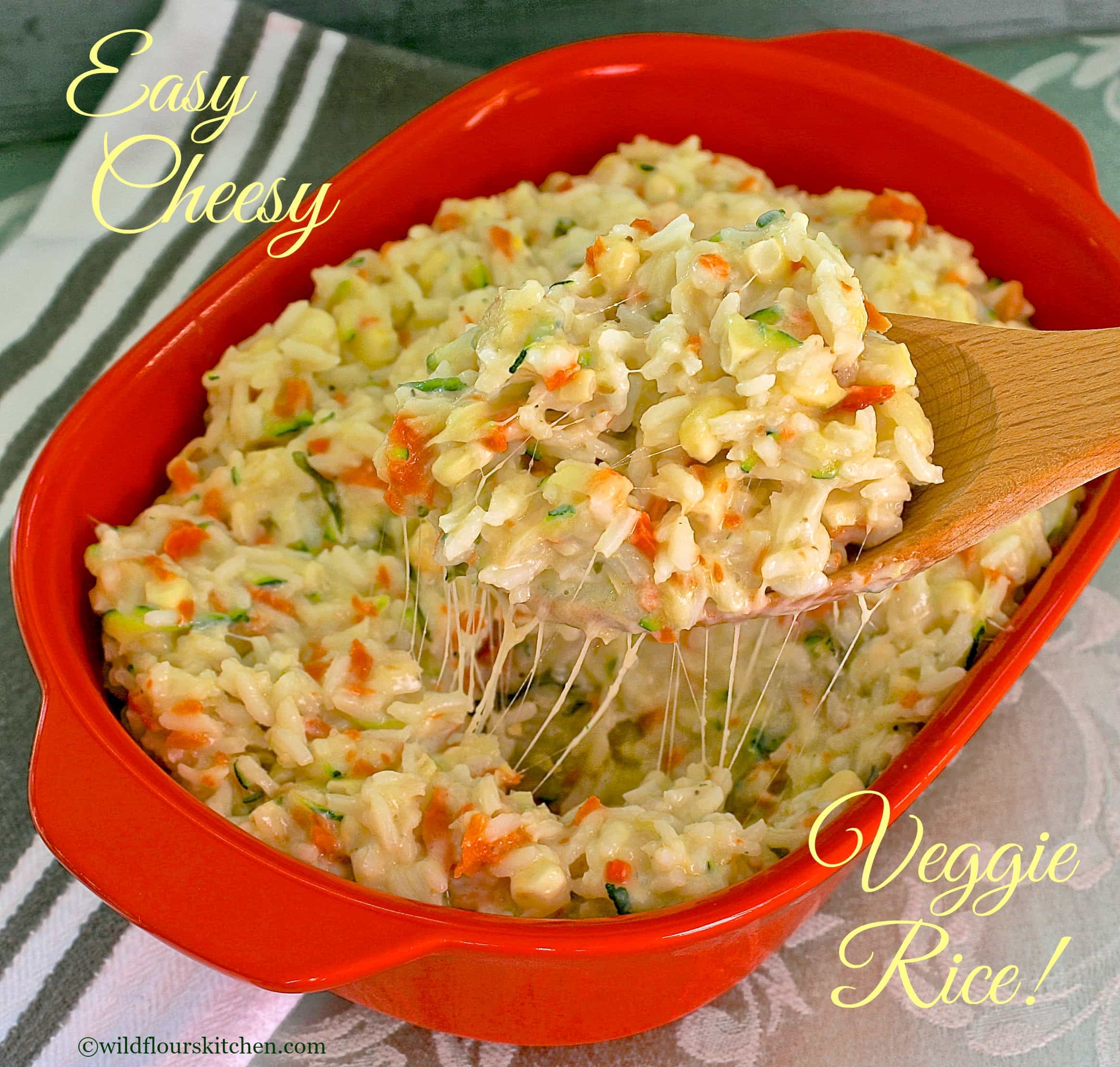 Cheesy Fresh Corn, Carrot & Basil Zucchini Rice - Wildflour's Cottage ...