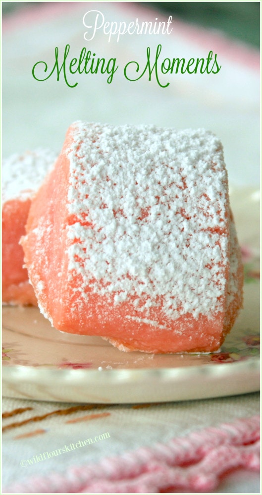 Pink Peppermint Melting Moments - Wildflour's Cottage Kitchen