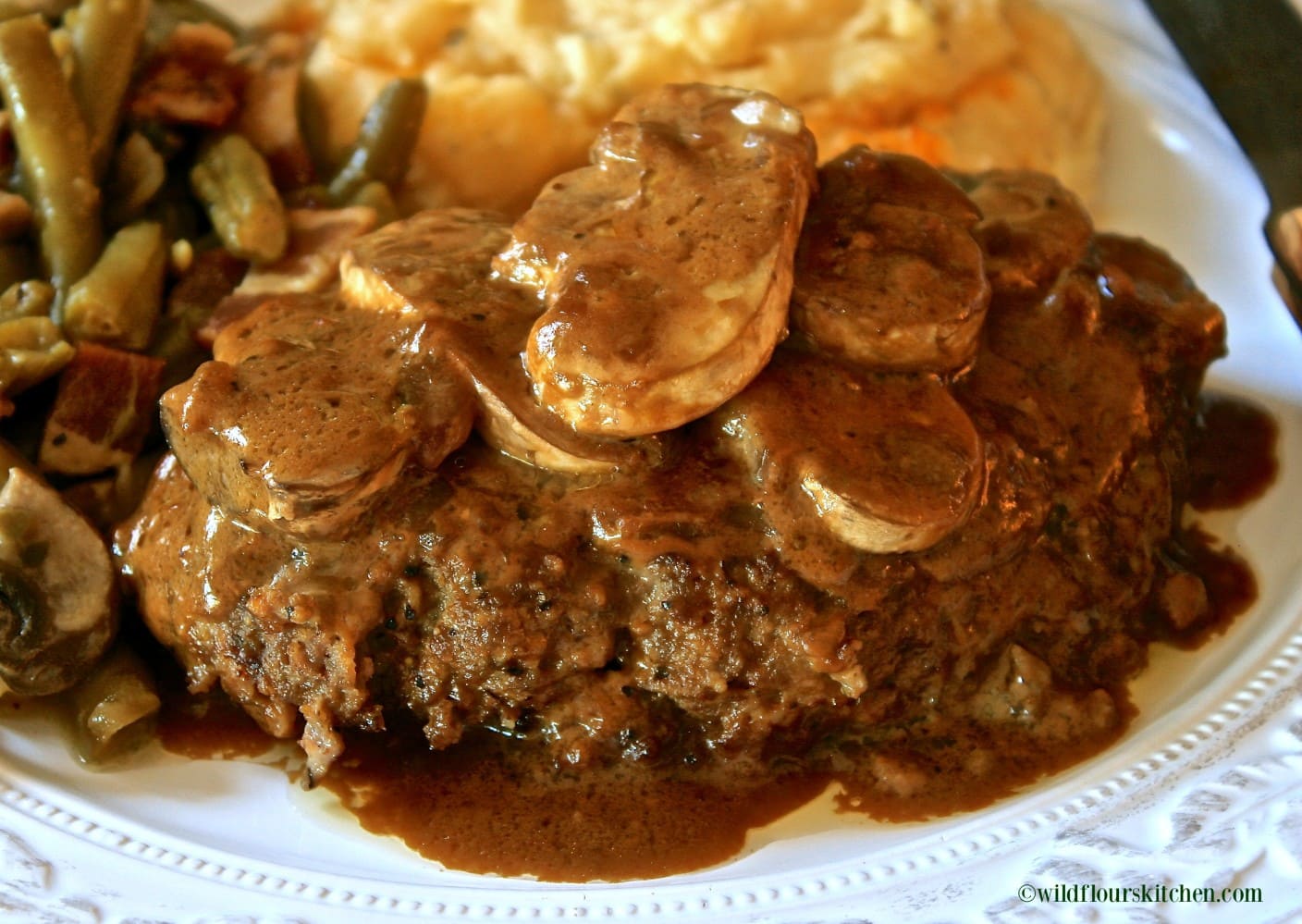 Best Old-Fashioned Salisbury Steaks - Wildflour's Cottage Kitchen