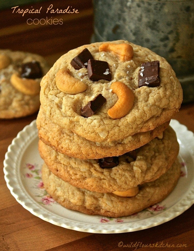 Tropical Paradise Pudding Cookies - Wildflour's Cottage Kitchen