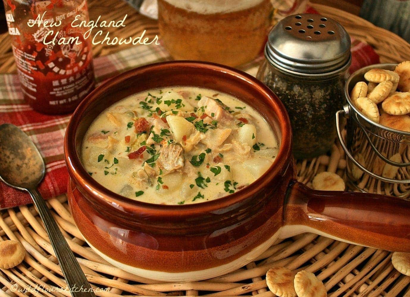 Creamy New England Clam Chowder - Wildflour's Cottage Kitchen