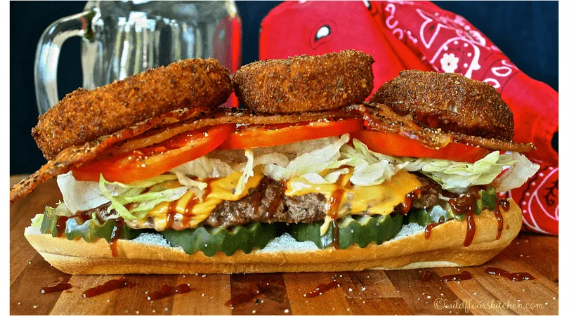 Western Long Boy Cheese Burgers - Wildflour's Cottage Kitchen