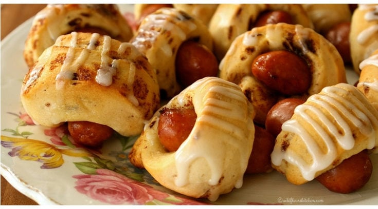 Cinnamon Roll Li'l Smokies - Wildflour's Cottage Kitchen