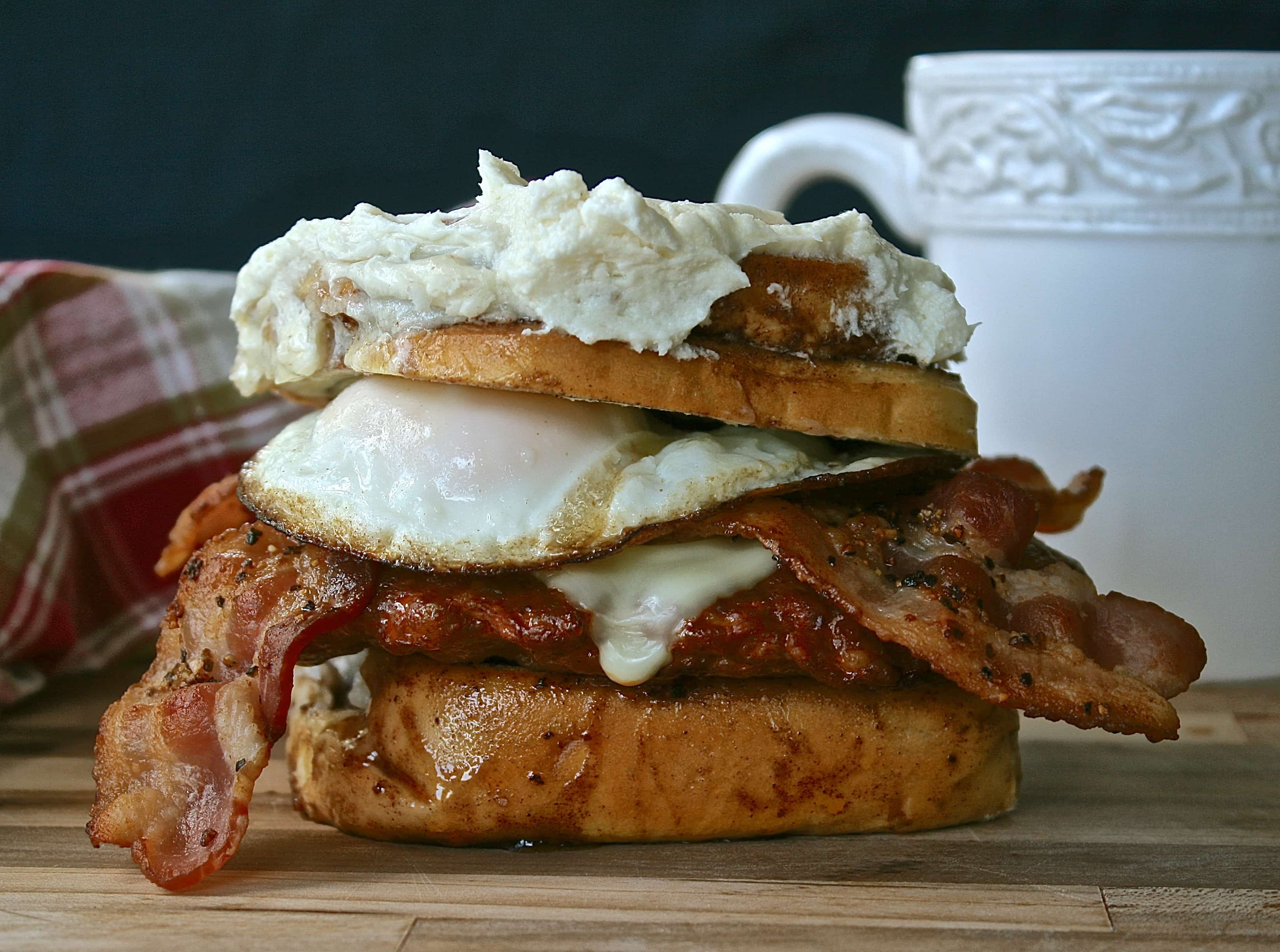 Spicy Sweet Cinnamon Roll Chorizo Burger - Wildflour's Cottage Kitchen
