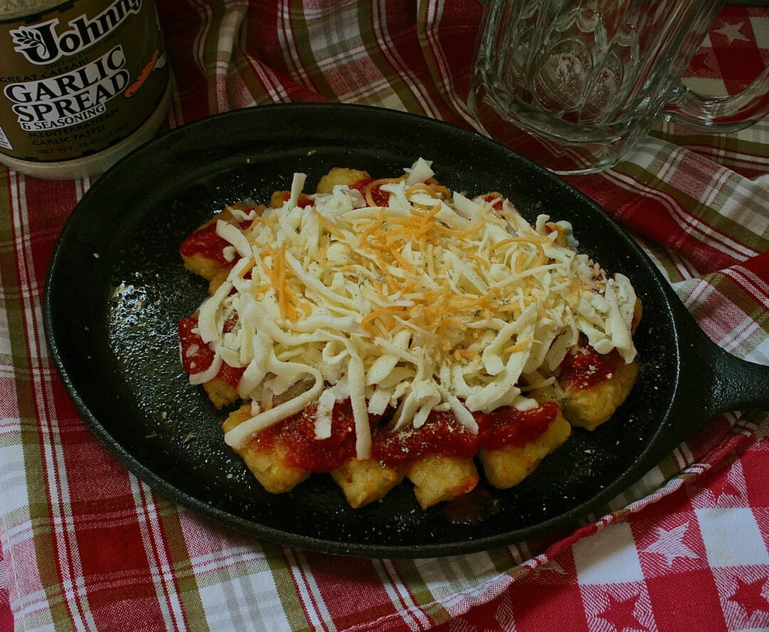 Loaded Sausage and Pepperoni Pizza Tots - Wildflour's Cottage Kitchen